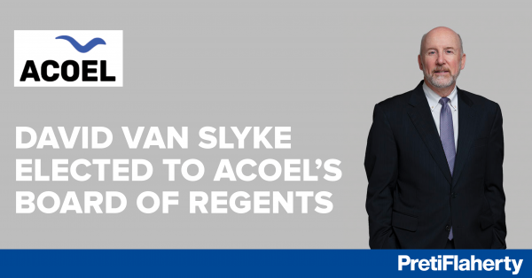 Preti Flaherty’s David Van Slyke Elected to ACOEL’s Board of Regents